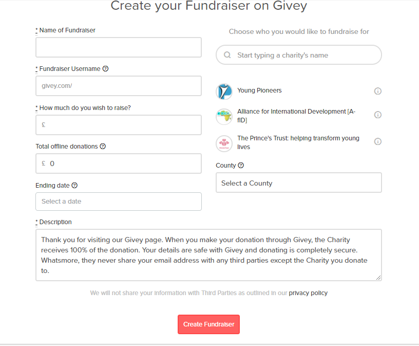 Setting-up Your Givey Fundraising Page - Givey | Blog